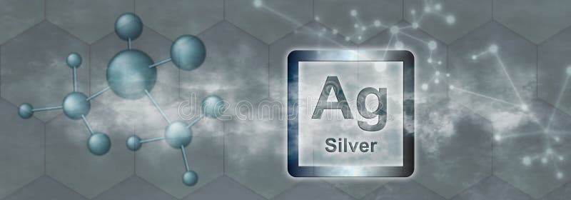 Argento - AG - Forma Esagonale Della Tavola Periodica Dell'elemento ...