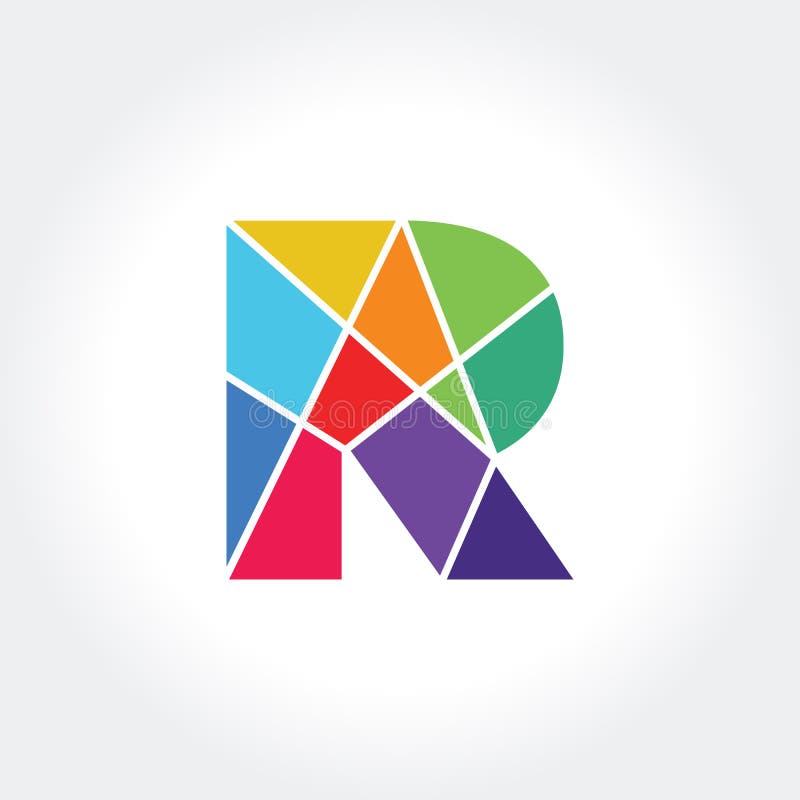 Simbolo Alla Moda Della Lettera R Disegno Creativo Illustrazione ...