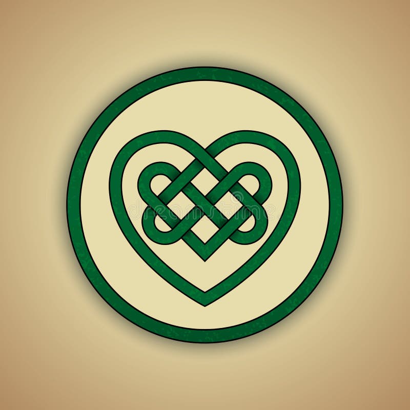 Simbolo Del Nodo Celtico Portafortuna Illustrazione Vettoriale ...