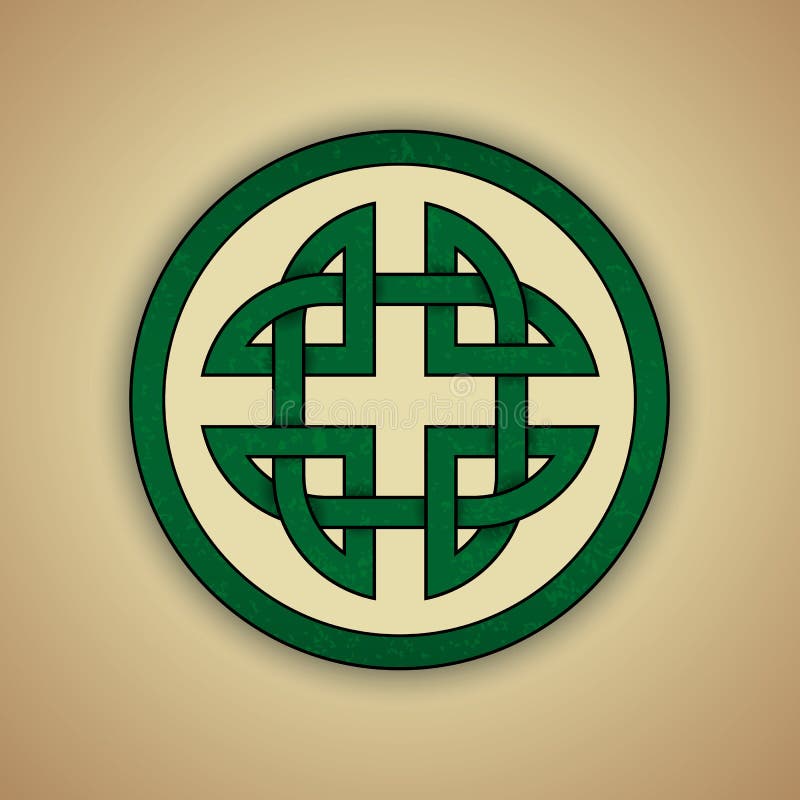 Simbolo Del Nodo Celtico Portafortuna Illustrazione Vettoriale ...