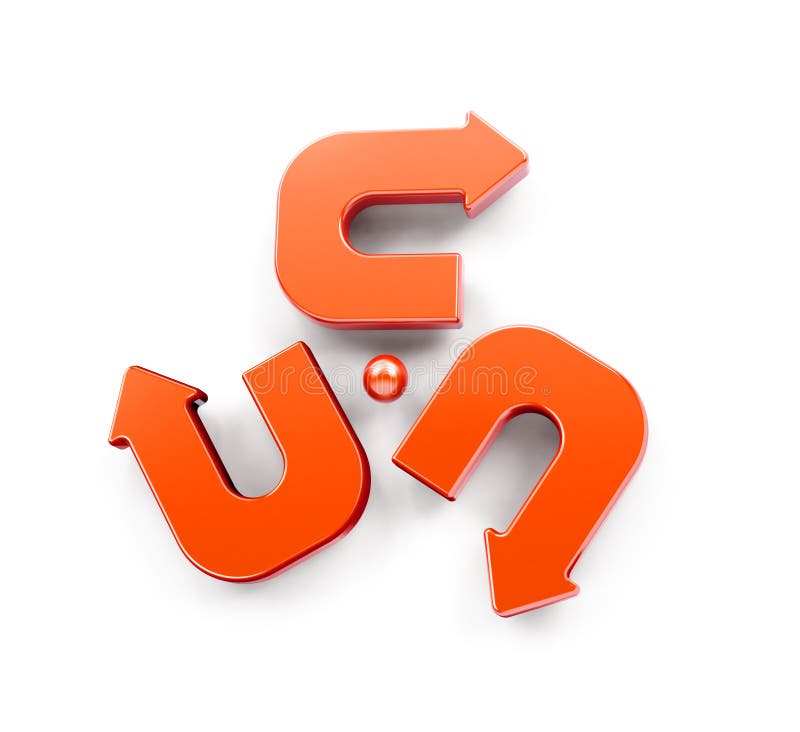 Simbolo da tre frecce illustrazione di stock. Illustrazione di bianco ...