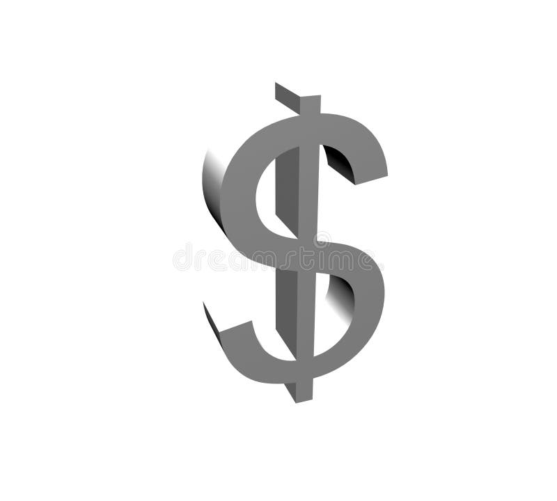 Simbolo Dei Soldi Del Dollaro 3D Illustrazione di Stock - Illustrazione ...