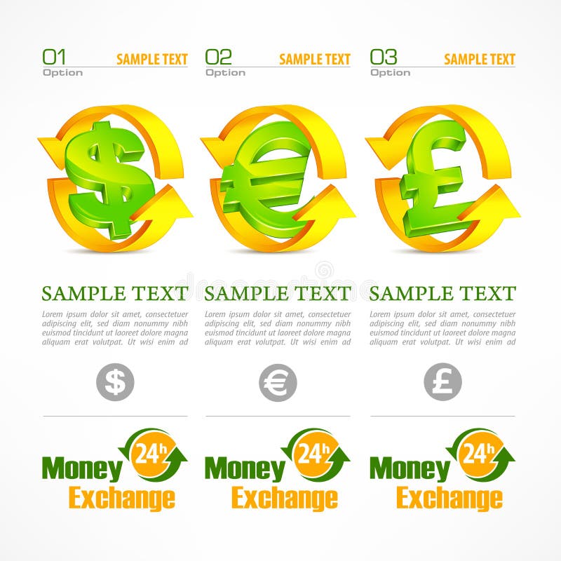 Simbolo Dei Soldi Infographic Illustrazione Vettoriale - Illustrazione ...