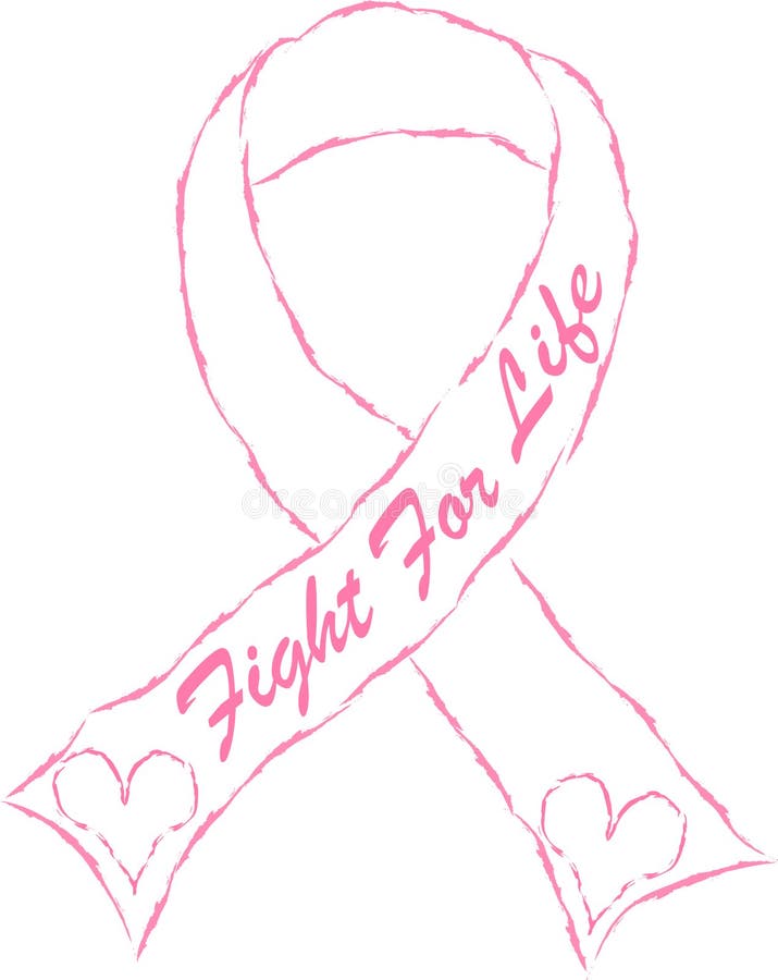 Simbolo del cancro al seno illustrazione di stock. Illustrazione di ...