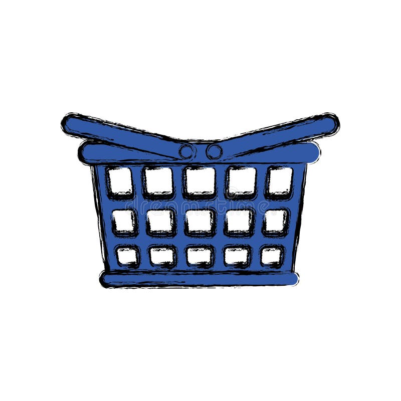 Simbolo Del Cestino Della Spesa Illustrazione di Stock - Illustrazione ...
