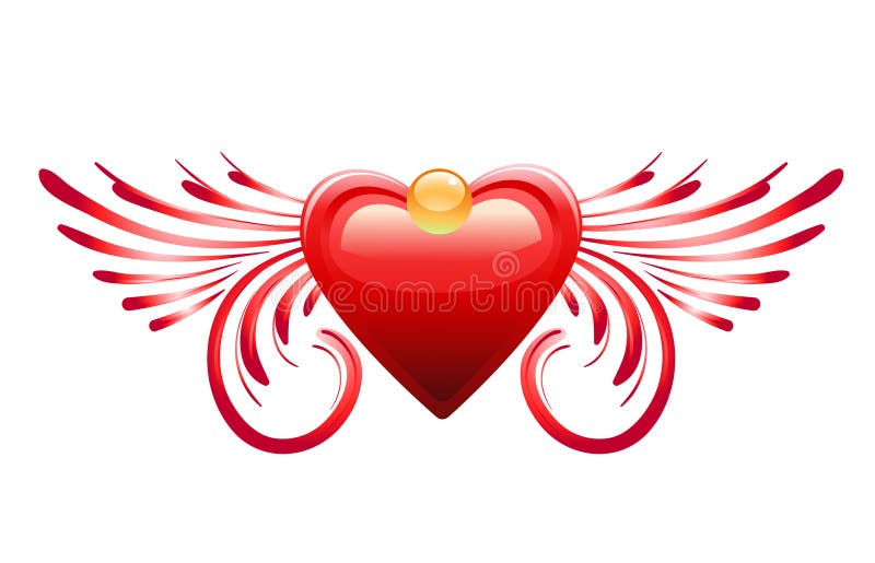 Simbolo Del Cuore Di Amore. Illustrazione di Stock - Illustrazione di ...