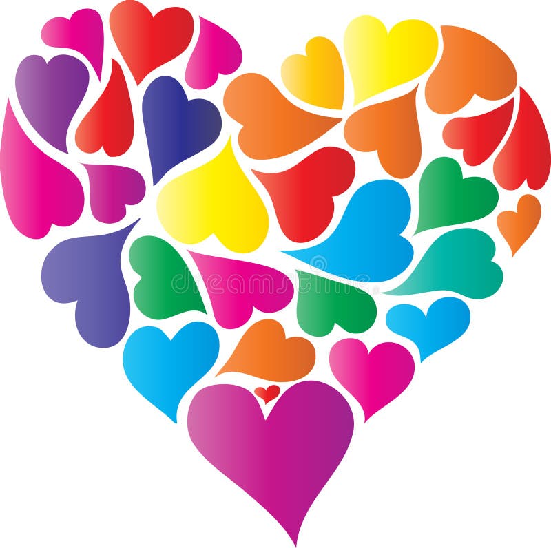 Simbolo del cuore di amore illustrazione vettoriale. Illustrazione di ...