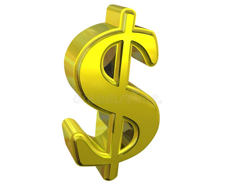 Simbolo del dollaro illustrazione di stock. Illustrazione di lettera ...
