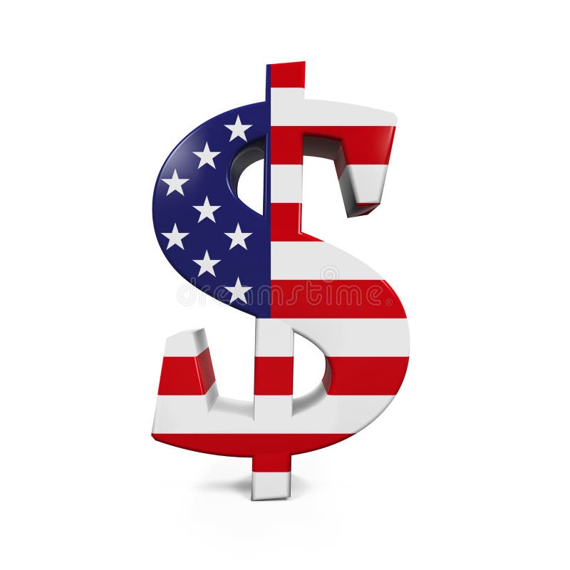 Simbolo Del Dollaro Americano Illustrazione di Stock - Illustrazione di ...