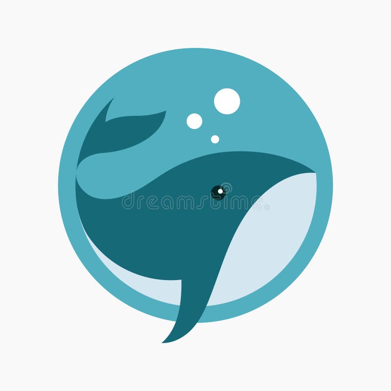 Simbolo del logo di balena illustrazione vettoriale. Illustrazione di ...