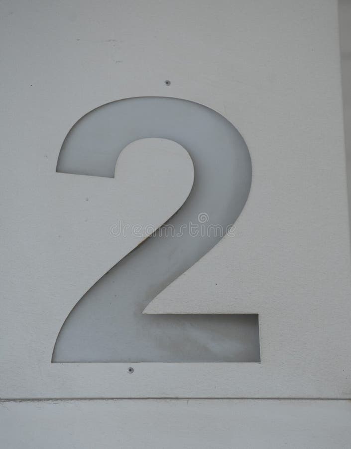 Simbolo del numero due fotografia stock. Immagine di caratteri - 210636502