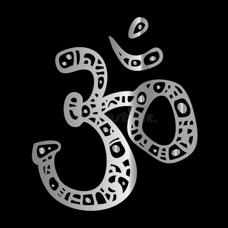 Simbolo del OM Aum, ohm illustrazione di stock. Illustrazione di ...