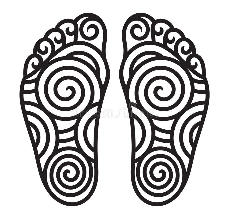 Piedi di simbolo illustrazione vettoriale. Illustrazione di stampa ...