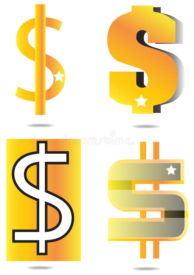 Simbolo Del Simbolo Di Dollaro Illustrazione di Stock - Illustrazione ...