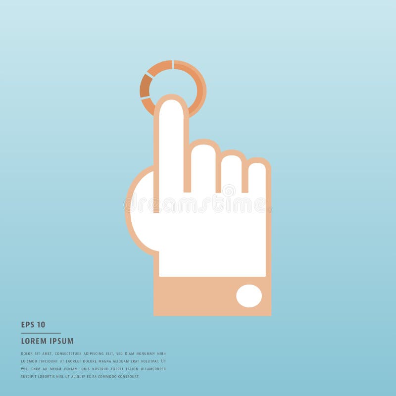 Simbolo Del Testo E Di Tocco Di Lorem Ipsum Illustrazione Vettoriale ...