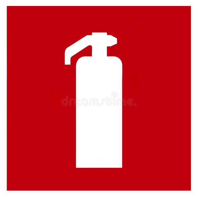 Simbolo dell'estintore illustrazione di stock. Illustrazione di rischio ...
