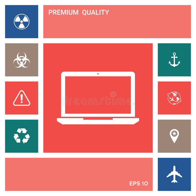 Simbolo Dell'icona Del Computer Portatile Elementi Per Il Vostro ...