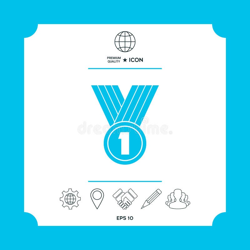 Simbolo Dell'icona Della Medaglia Illustrazione Vettoriale ...