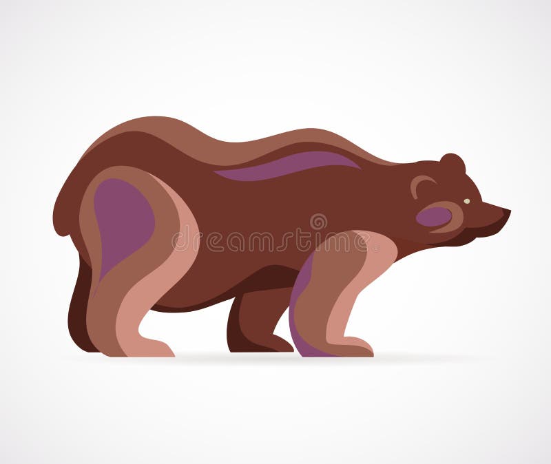 Simbolo Dell'orso - Illustrazione Di Vettore Illustrazione Vettoriale ...