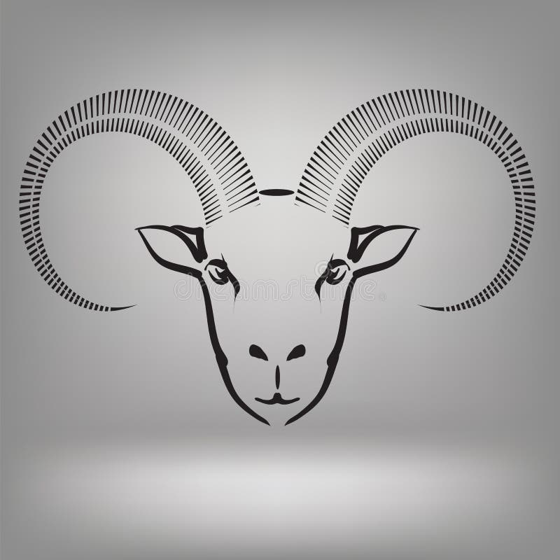 Simbolo della capra illustrazione vettoriale. Illustrazione di capra ...