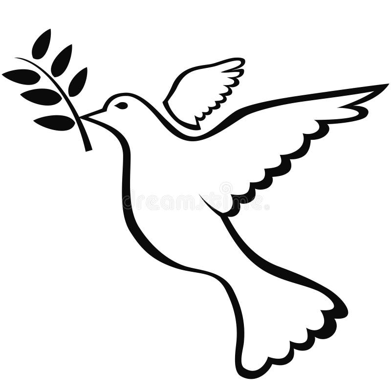 Colomba di pace illustrazione vettoriale. Illustrazione di volo - 10169568