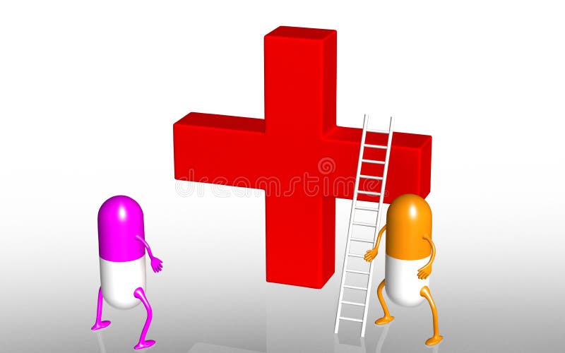 Simbolo della croce rossa illustrazione di stock. Illustrazione di ...