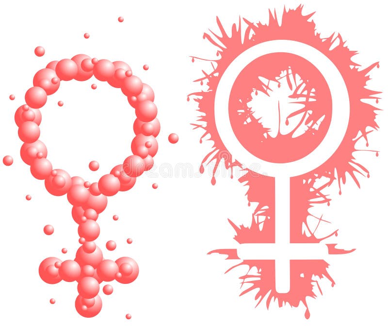 Simbolo della donna illustrazione di stock. Illustrazione di estratto ...