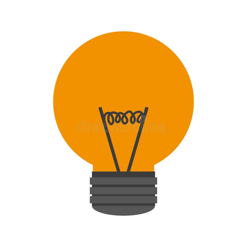 Simbolo Della Luce Di Lampadina Illustrazione Vettoriale ...