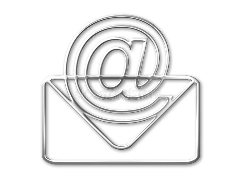 Simbolo Della Posta E Della Busta (@) Illustrazione di Stock ...