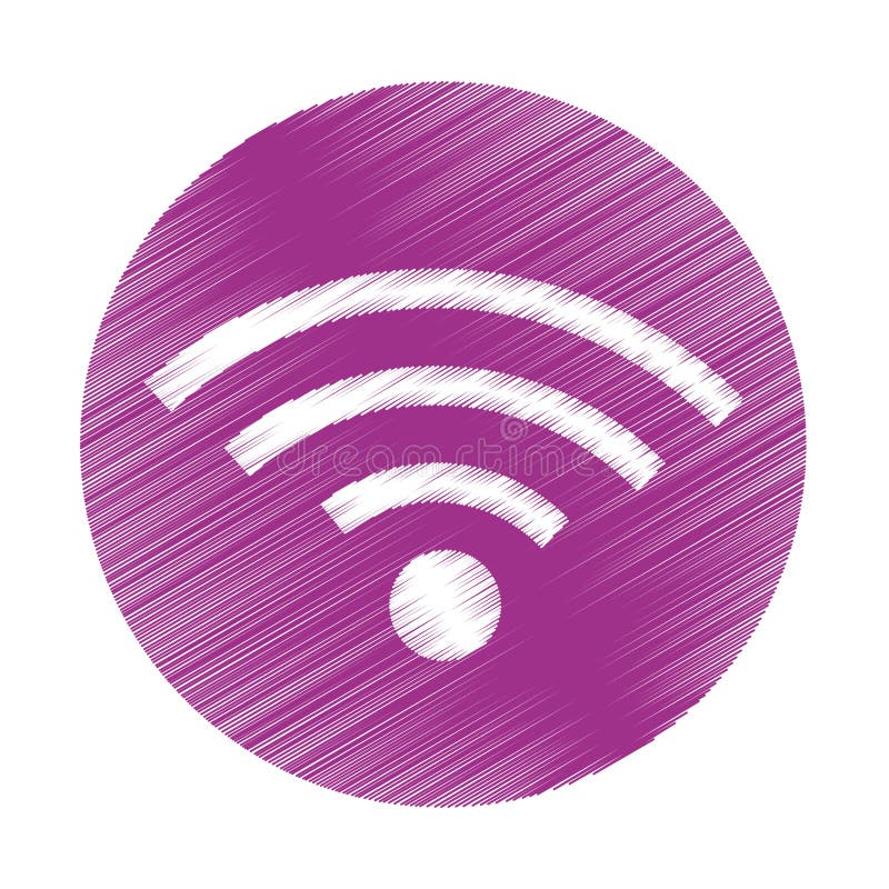 Simbolo Della Rete Wireless Illustrazione Vettoriale - Illustrazione di ...