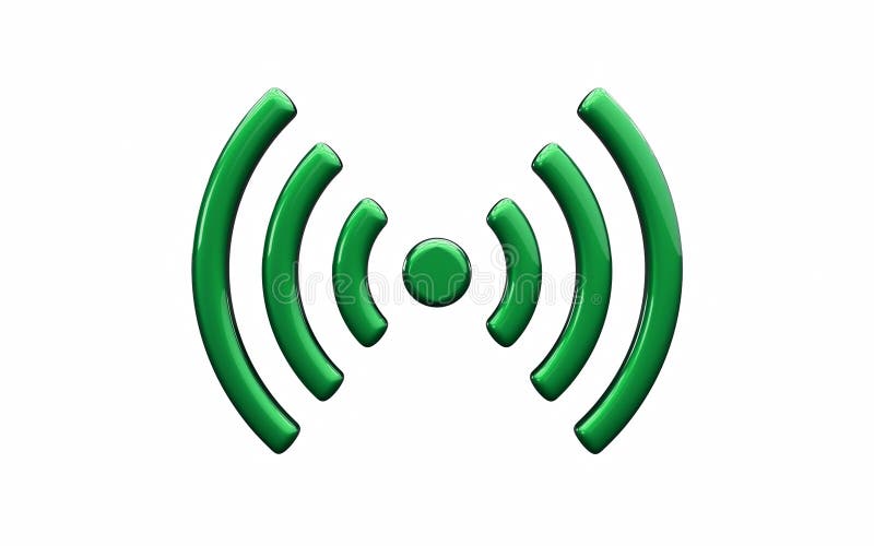 Simbolo Della Rete Wireless Dei Wi Fi Illustrazione di Stock ...