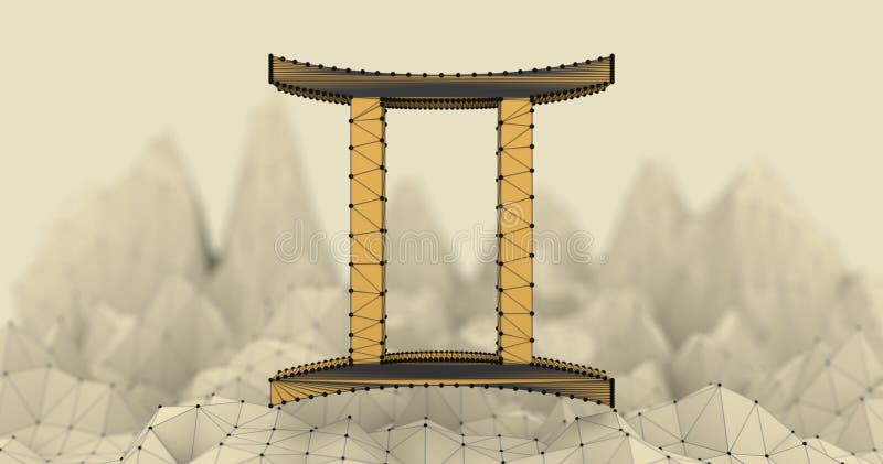 Simbolo Dello Zodiaco Dei Gemelli Illustrazione di Stock ...