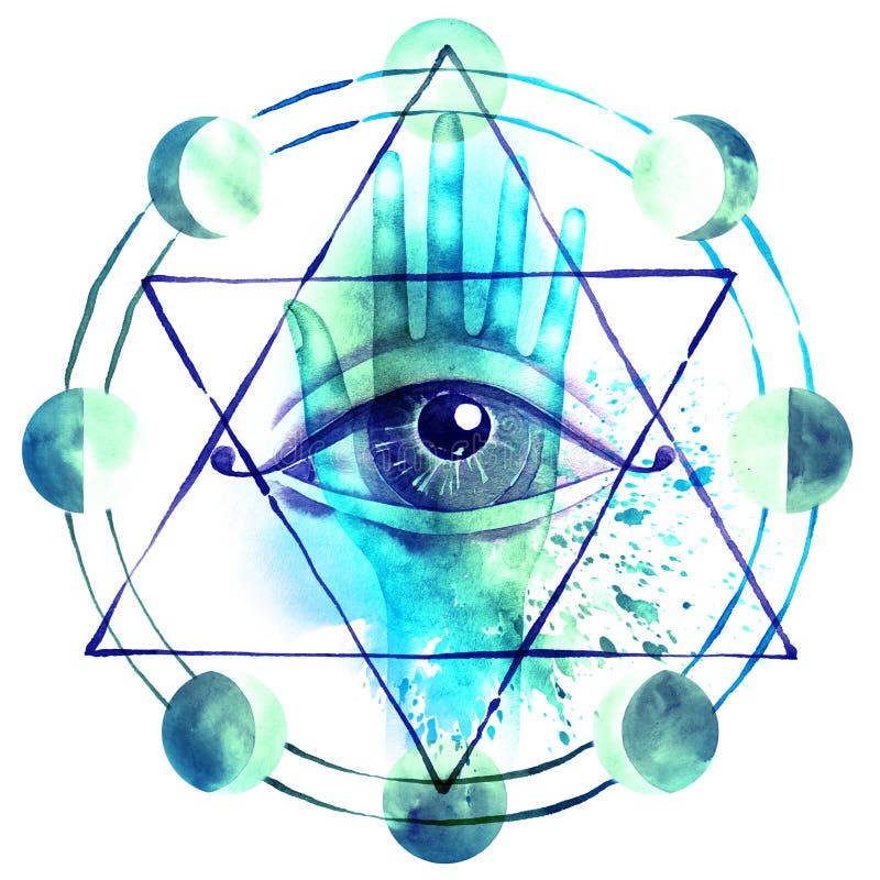 Simbolo magico di alchemia illustrazione di stock. Illustrazione di ...