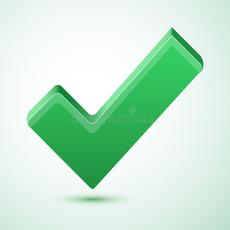 Simbolo GIUSTO illustrazione di stock. Illustrazione di positivo - 5523280