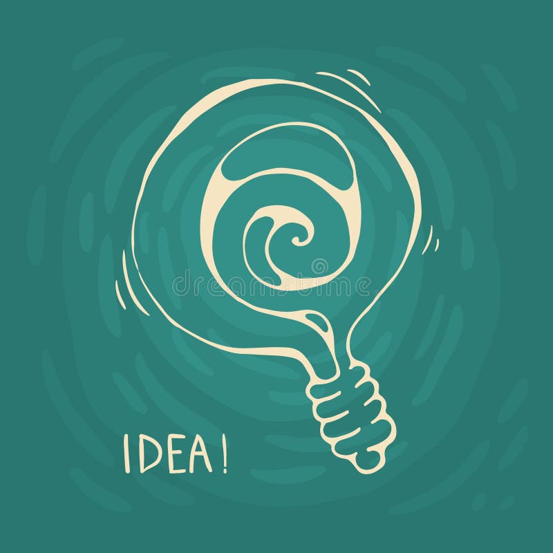 Simbolo di idea illustrazione di stock. Illustrazione di fumetto - 48329041