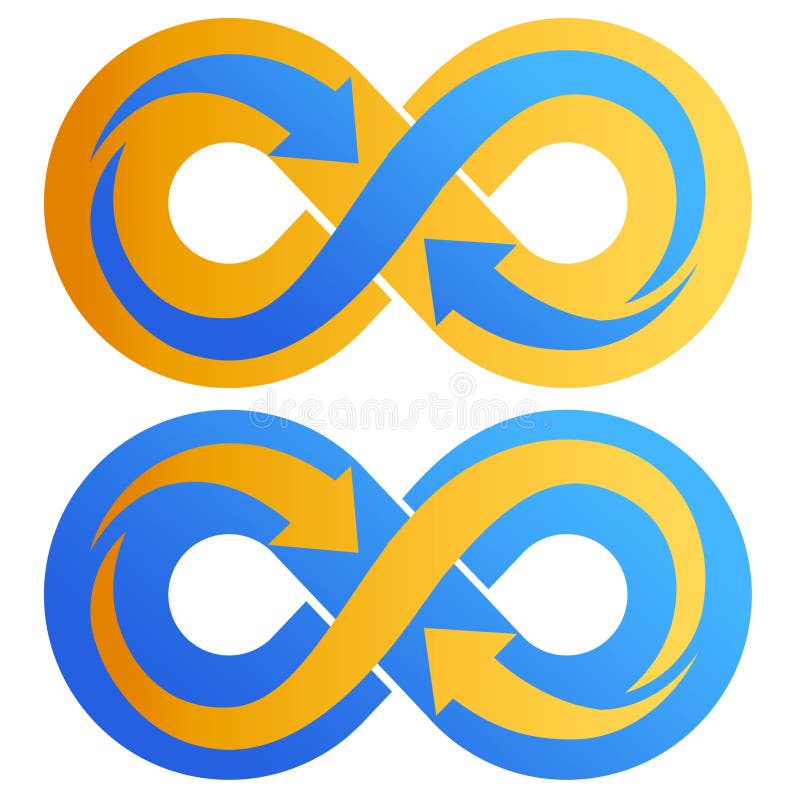 Icona Di Simbolo Di Infinito Rappresentazione Del Concetto Delle Cose ...