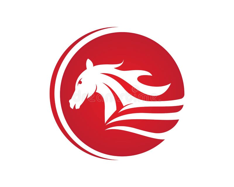 Simbolo Di Logo Template Vector Del Cavallo Illustrazione di Stock ...