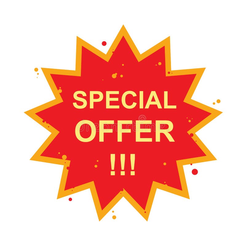 Simbolo Di Offerta Speciale, Vettore Illustrazione Vettoriale ...