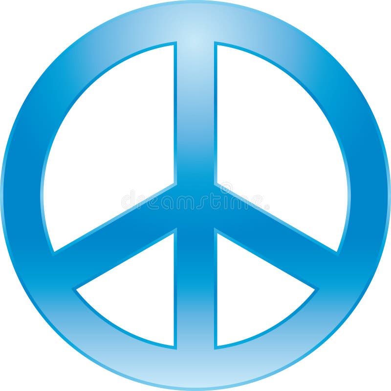 Simbolo di pace illustrazione vettoriale. Illustrazione di stile - 9656153
