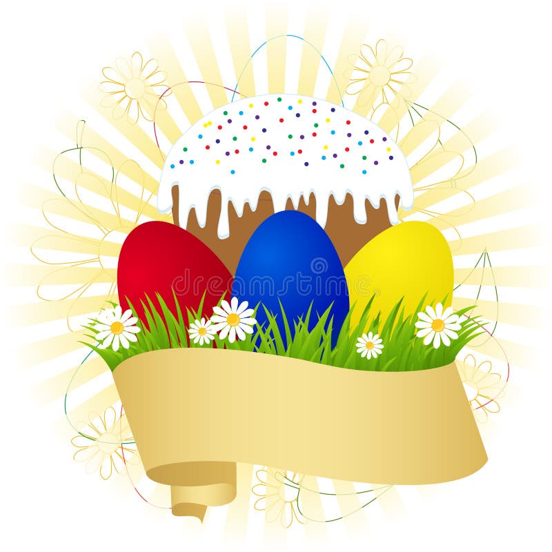 Simbolo di Pasqua illustrazione vettoriale. Illustrazione di cherubino ...