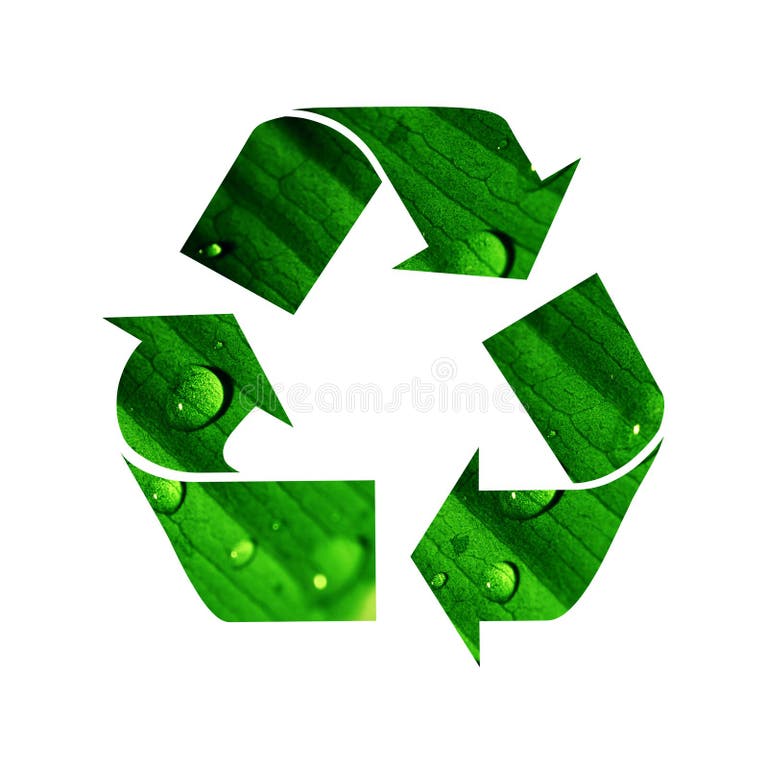 Simbolo del riciclo immagine stock. Immagine di verde - 7953177