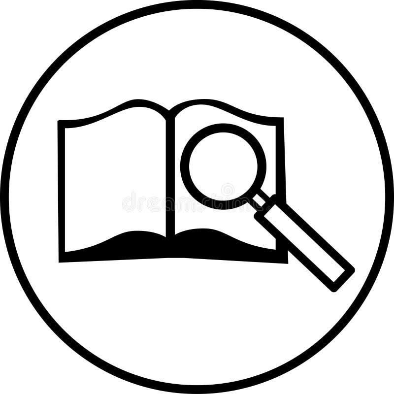 Simbolo di ricerca illustrazione vettoriale. Illustrazione di ottica ...