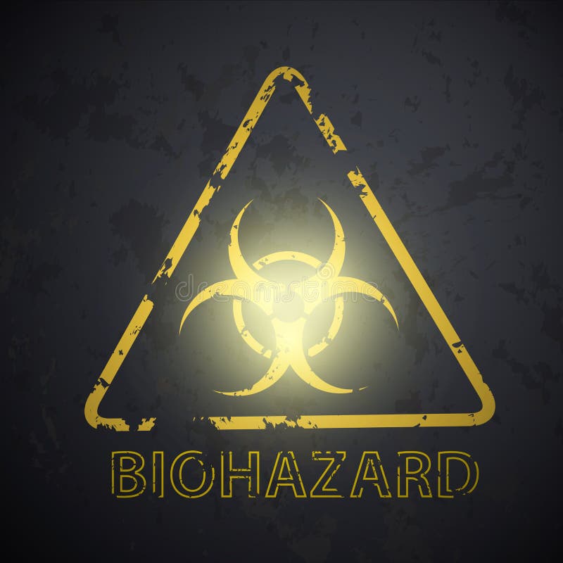Simbolo Di Rischio Biologico Illustrazione Vettoriale - Illustrazione ...
