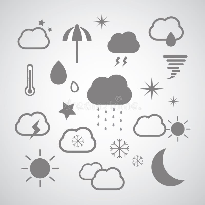 Simbolo di tempo illustrazione vettoriale. Illustrazione di previsioni ...