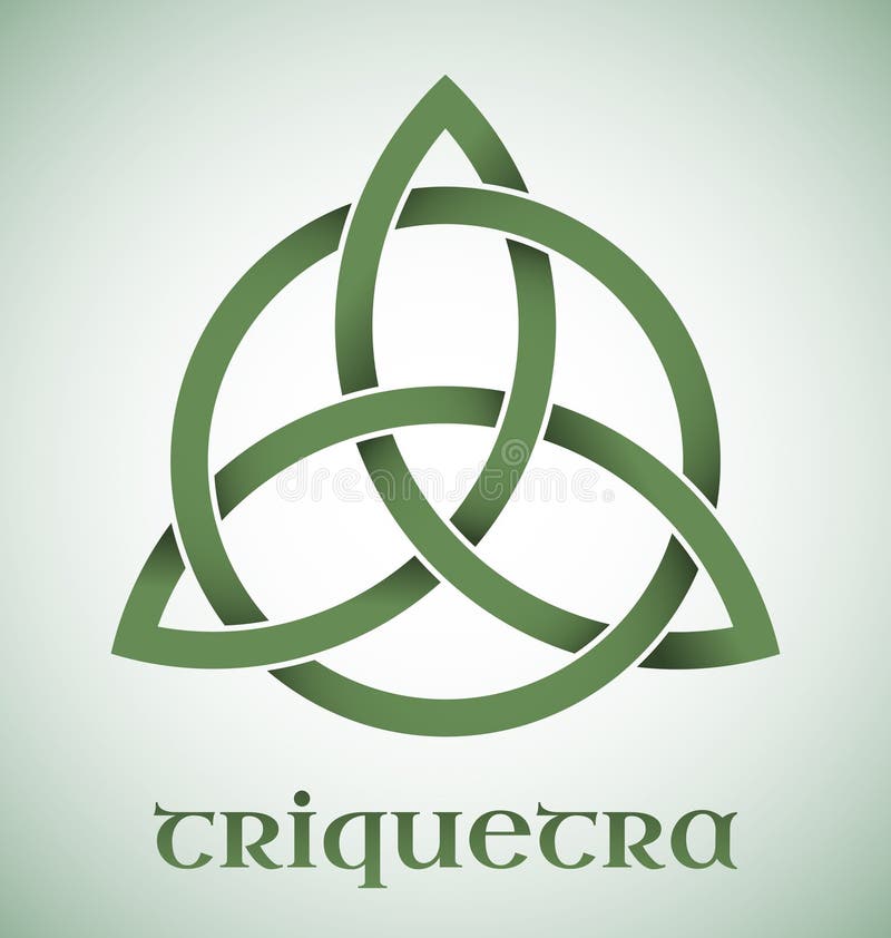 Logo Dorato Triquetra, Nodo Della Trinità, Simbolo Pagano Celtico Della ...