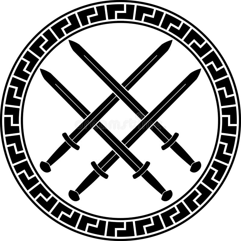 Progettazione Di Viking Lo Schermo Di Viking Con Le Rune, Le Azze, Le ...