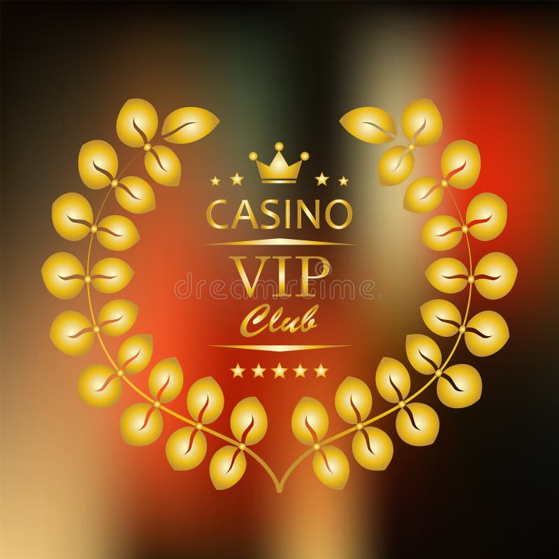 Simbolo Di VIP in Oro Con Alloro Illustrazione Vettoriale ...