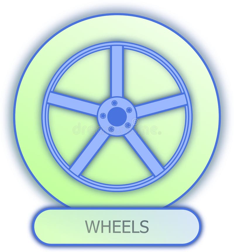 Simbolo Ed Icona Della Ruota Illustrazione di Stock - Illustrazione di ...