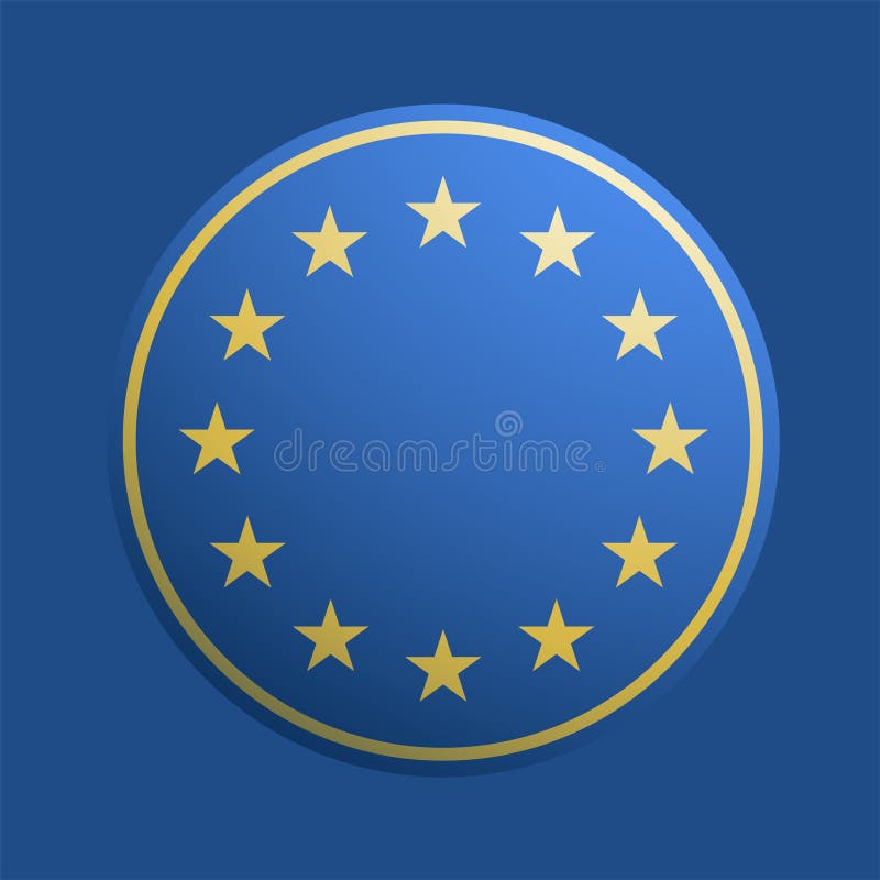 Simbolo europeo illustrazione vettoriale. Illustrazione di stelle ...