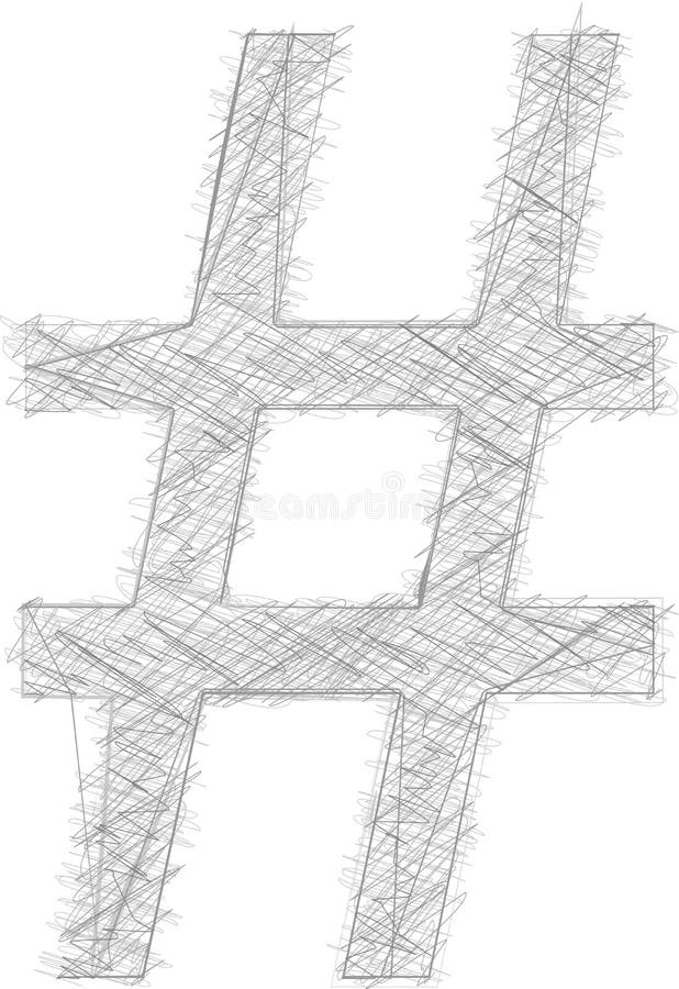 Simbolo a mano libera illustrazione vettoriale. Illustrazione di ...